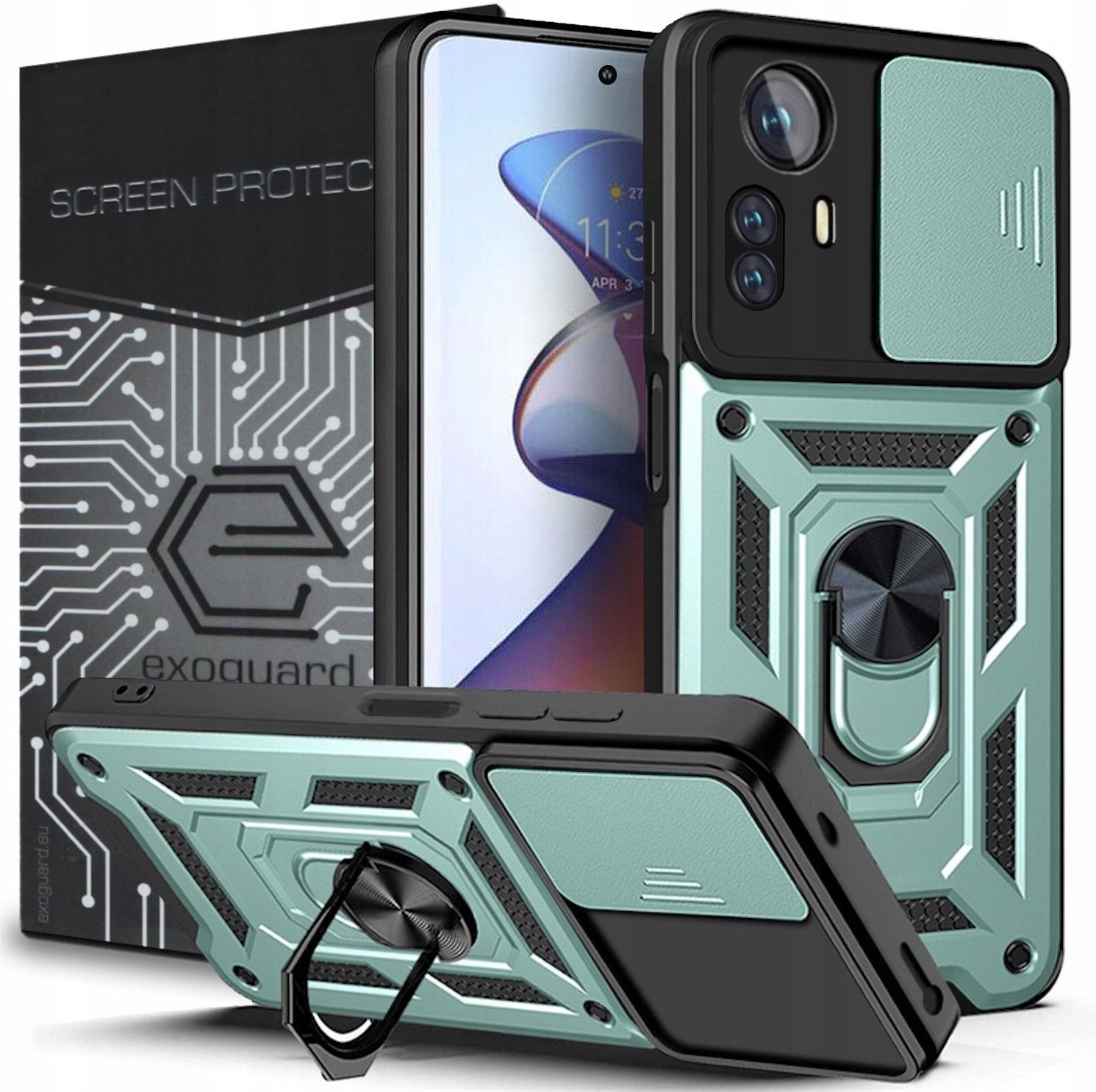 Exoguard Etui Pancerne Case+Szkło Do Xiaomi Redmi Note 12S - Etui na ...