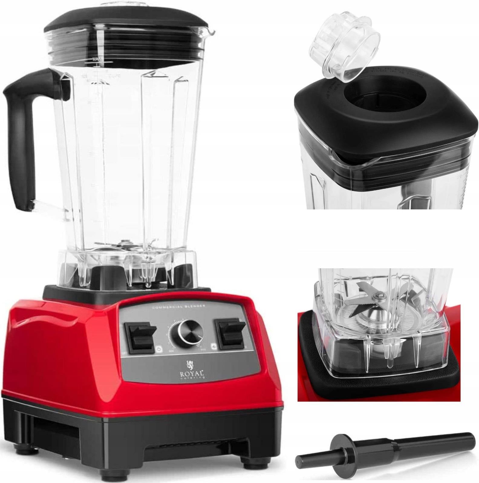 Royal Catering Blender Mikser Kielichowy Z Pokrywą 32000 Obr./Min ...
