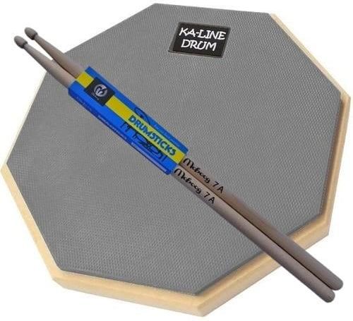 Pad perkusyjny do ćwiczeń - KA-LINE STAND PPM300 8 Szary + Pałki do ...