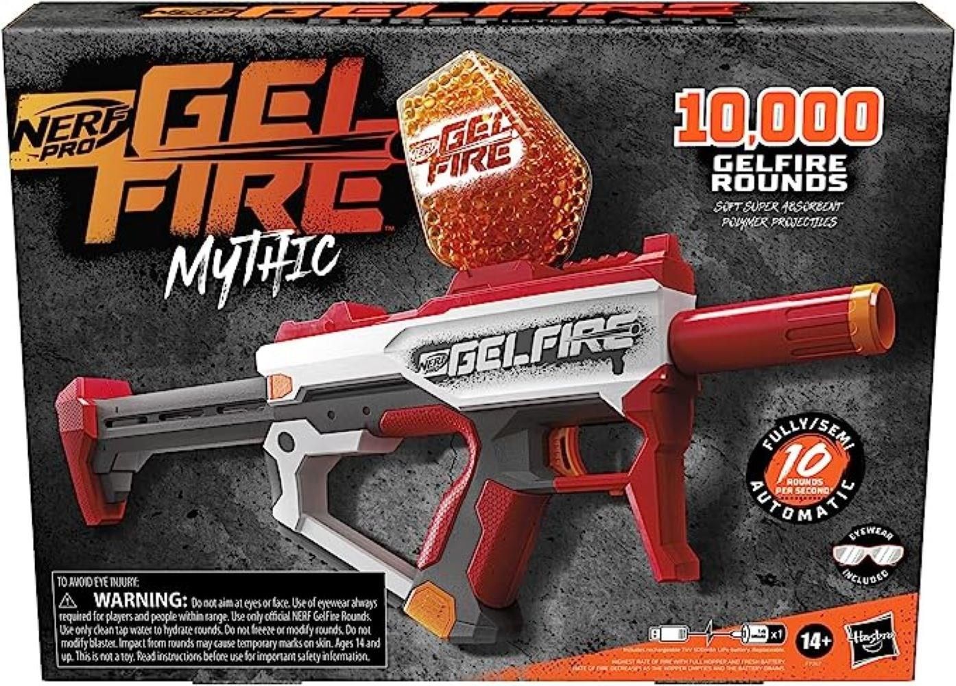 Hasbro Nerf Gelfire Mythic Blaster & 1600 Hydrated Gel Rounds F8680 ...