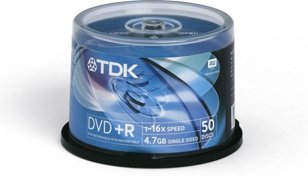 Nośnik danych TDK DVD-R 4.7GB 16x Cake 50szt - Opinie i ceny na Ceneo.pl