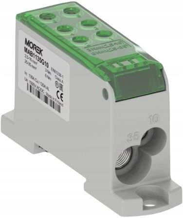 Rozdzielnia Morek Blok Rozdzielczy Ojl 1P 135A Zielony Mab1135G10 - Opinie i ceny na Ceneo.pl