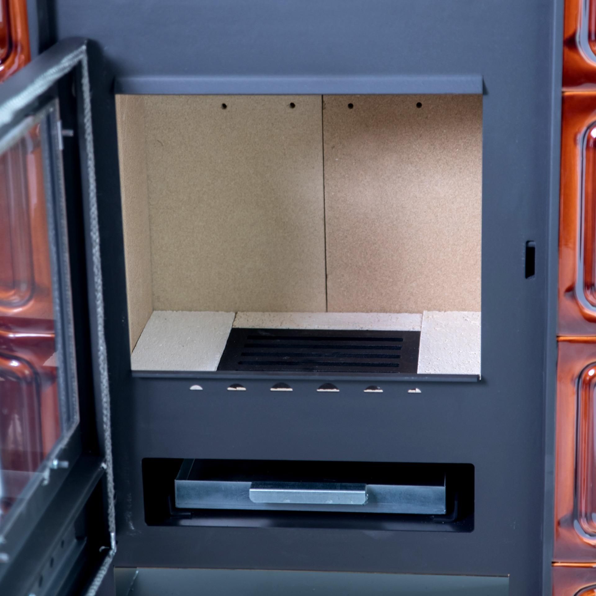 PIEC KAFLOWY KOMINKOWY NORDFLAM VERA 6kW BRĄZ - Opinie i ceny na Ceneo.pl