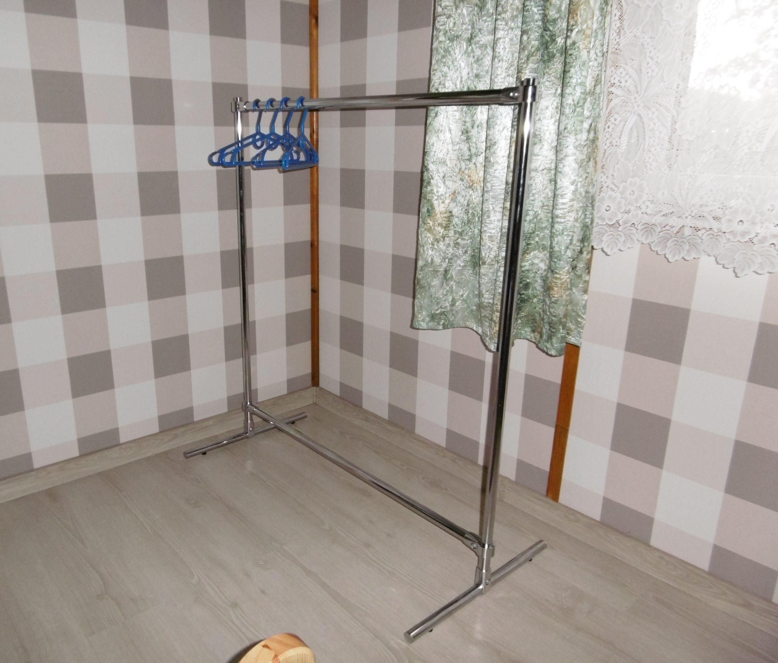 STOJAK NA UBRANIA 120/160cm WIESZAK SKLEPOWY - Ceny i opinie - Ceneo.pl