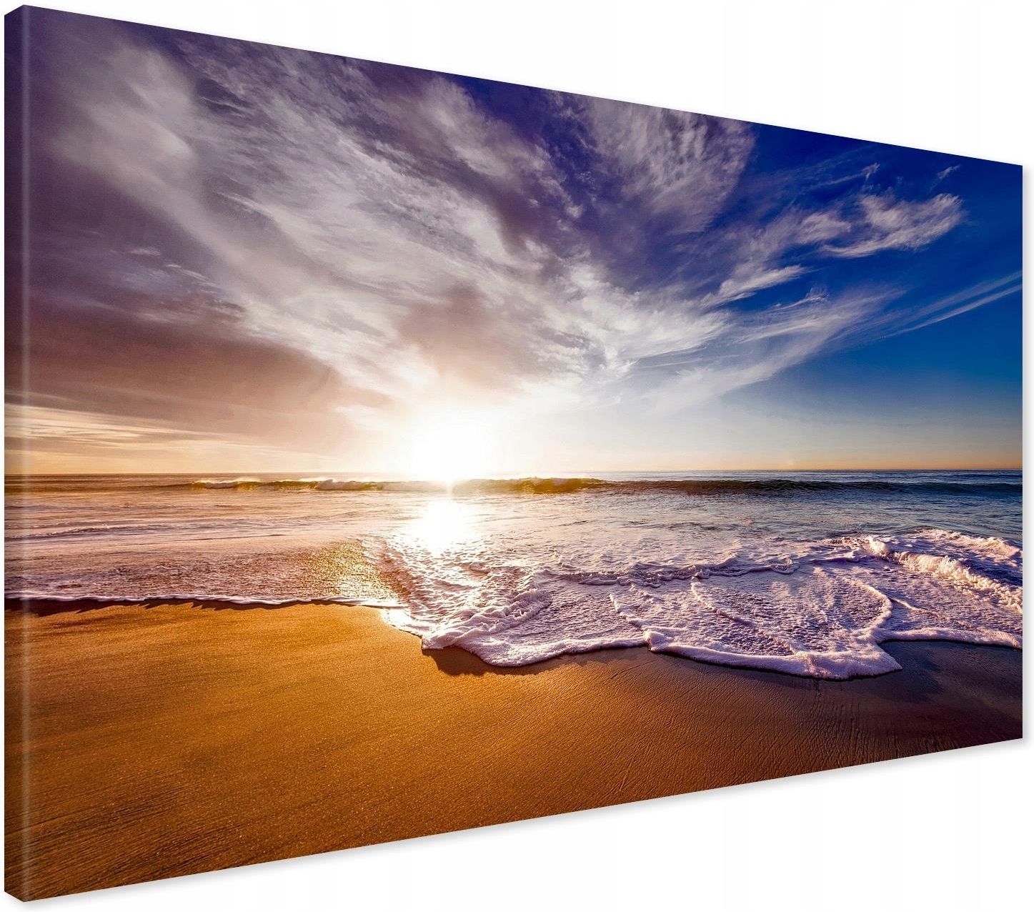 Printedwall Obraz Na Płótnie Morze Plaża Fale 120X80 - Opinie i atrakcyjne ceny na Ceneo.pl