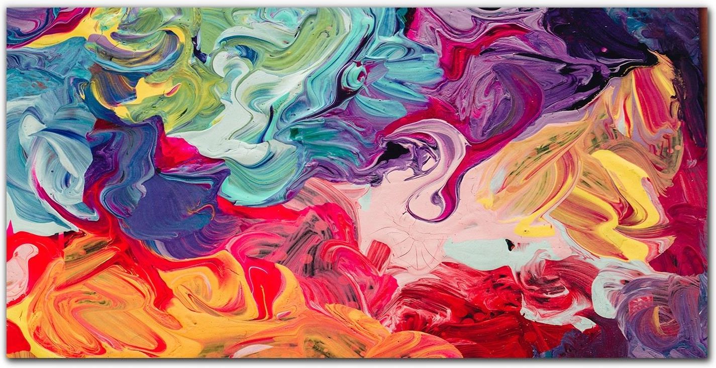 Coloray Foto-Obraz Na Szkle Kolorowa Abstrakcja 100X50 Cm - Opinie i ...