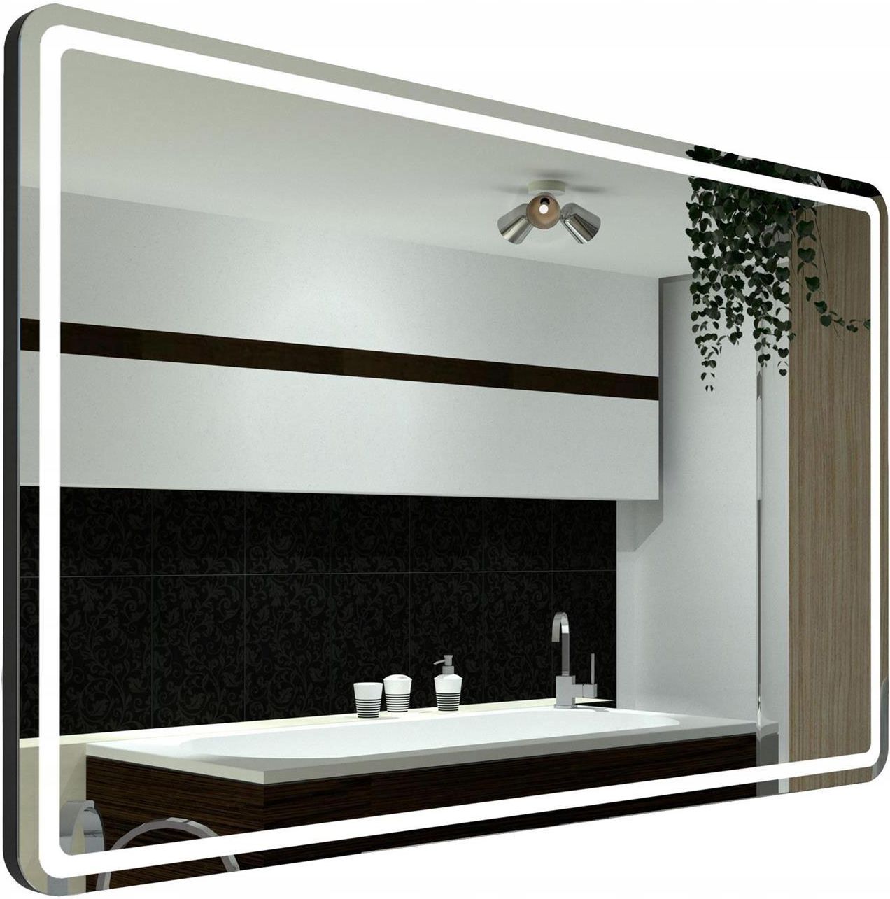Alasta Lustro Led Zaokrąglone Madrid Z Obudową 50X40 Cm - Opinie i ...
