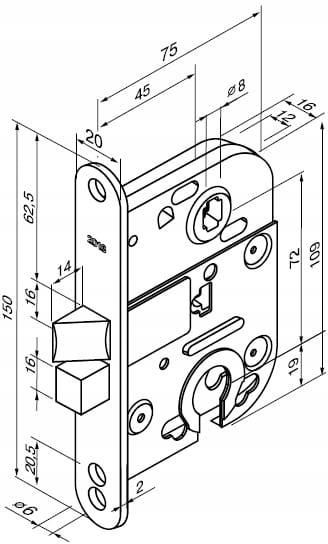 Assa Abloy Zamek Boda 2018 72/45 Uniwersalny Na Wkładkę - Opinie i ceny ...