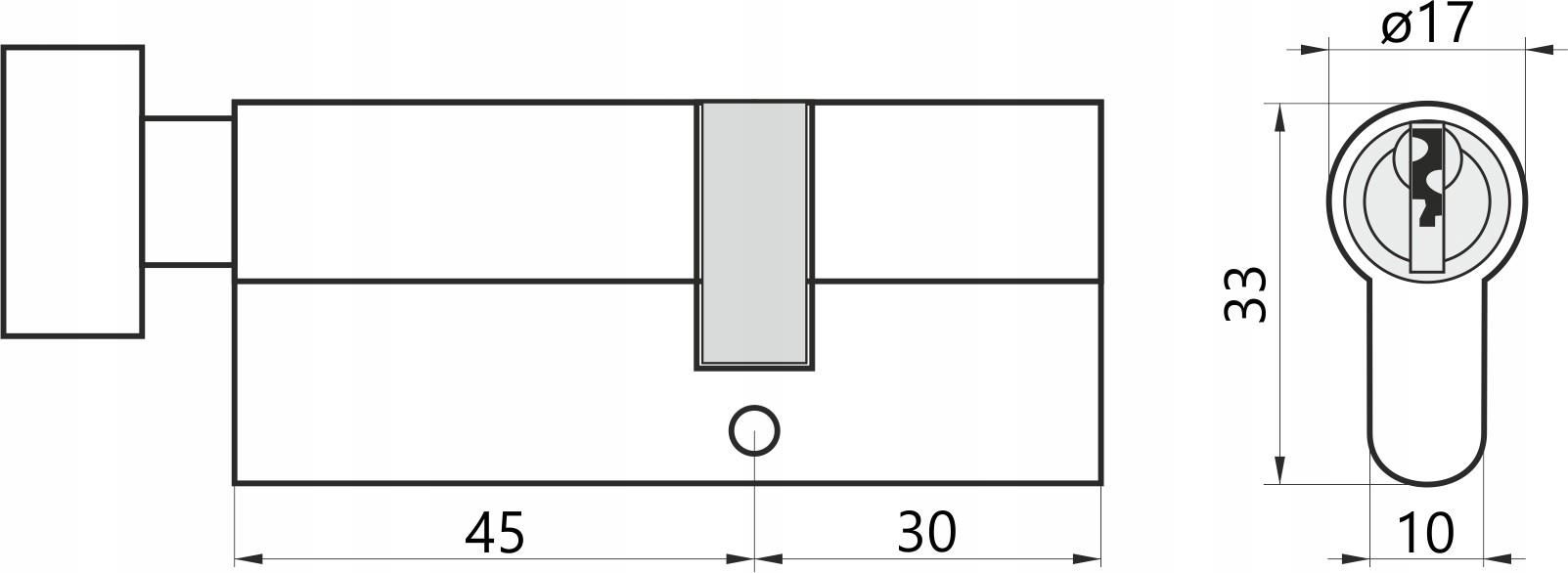 Yale Wkładka Do Drzwi 45G/30 Z Gałką 500 Czarna - Opinie i ceny na Ceneo.pl