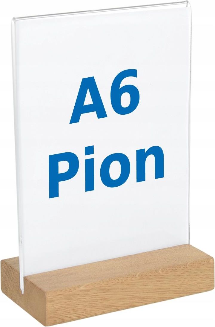 Select Stojak A6 Pion Z Plexi Na Ulotkę, Opis Menu Drewno - Ceny i ...