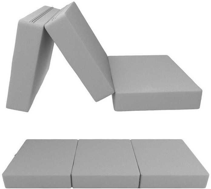 Pokar Materac Turystyczny Składany 3 Częściowy Wodoodporny 80X195X15 ...