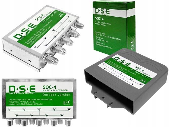Sumator Rtv/Sat X4 Dse Soc 4 Zewnętrzny. (RC22) - Opinie i ceny na Ceneo.pl