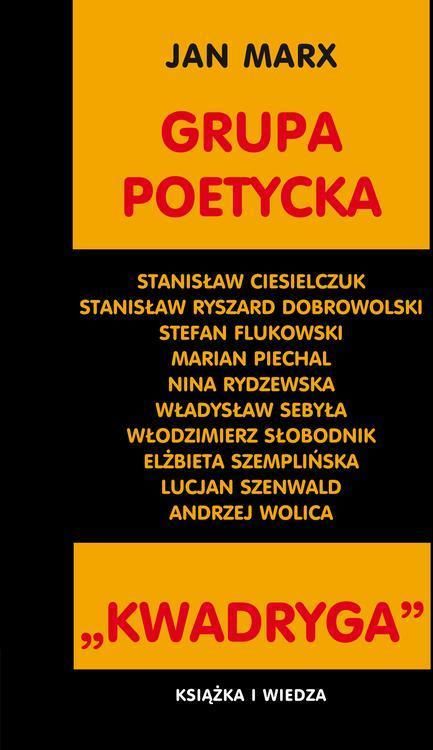 Grupa poetycka KWADRYGA pdf Jan Marx - Ceny i opinie - Ceneo.pl
