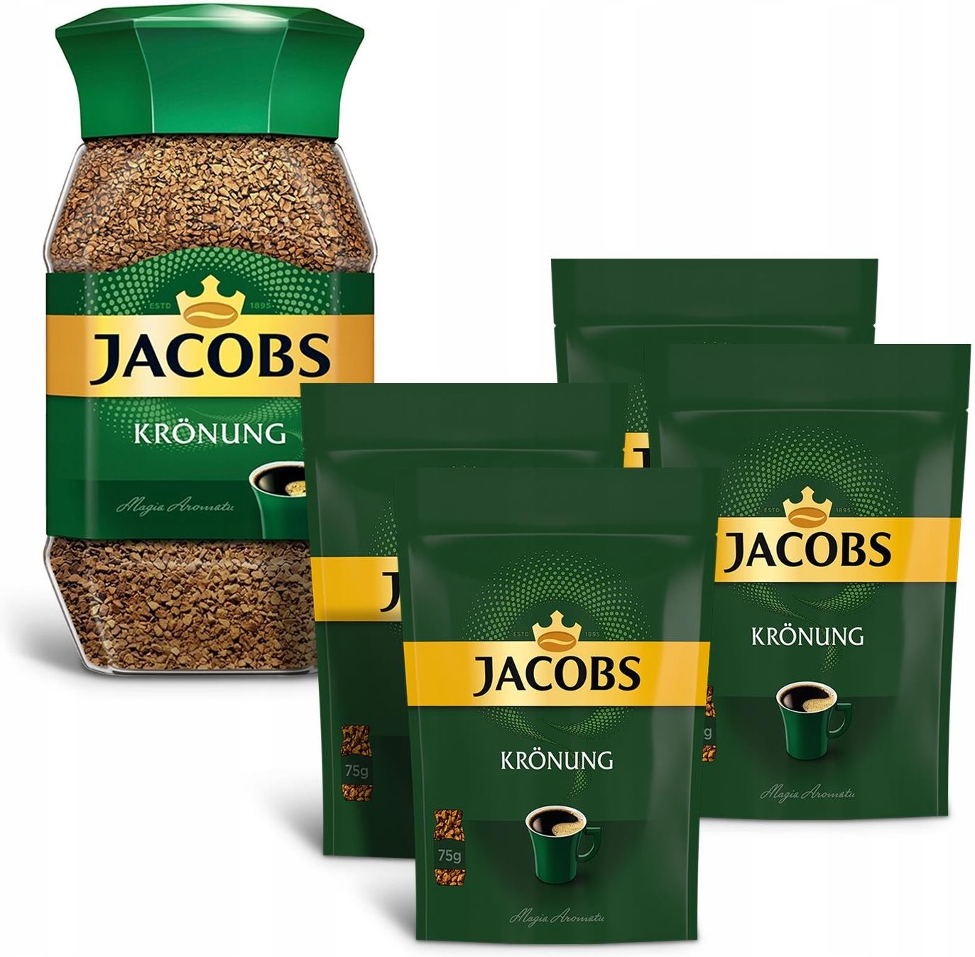 Kawa Jacobs Rozpuszczalna Kronung 500G - Ceny i opinie - Ceneo.pl