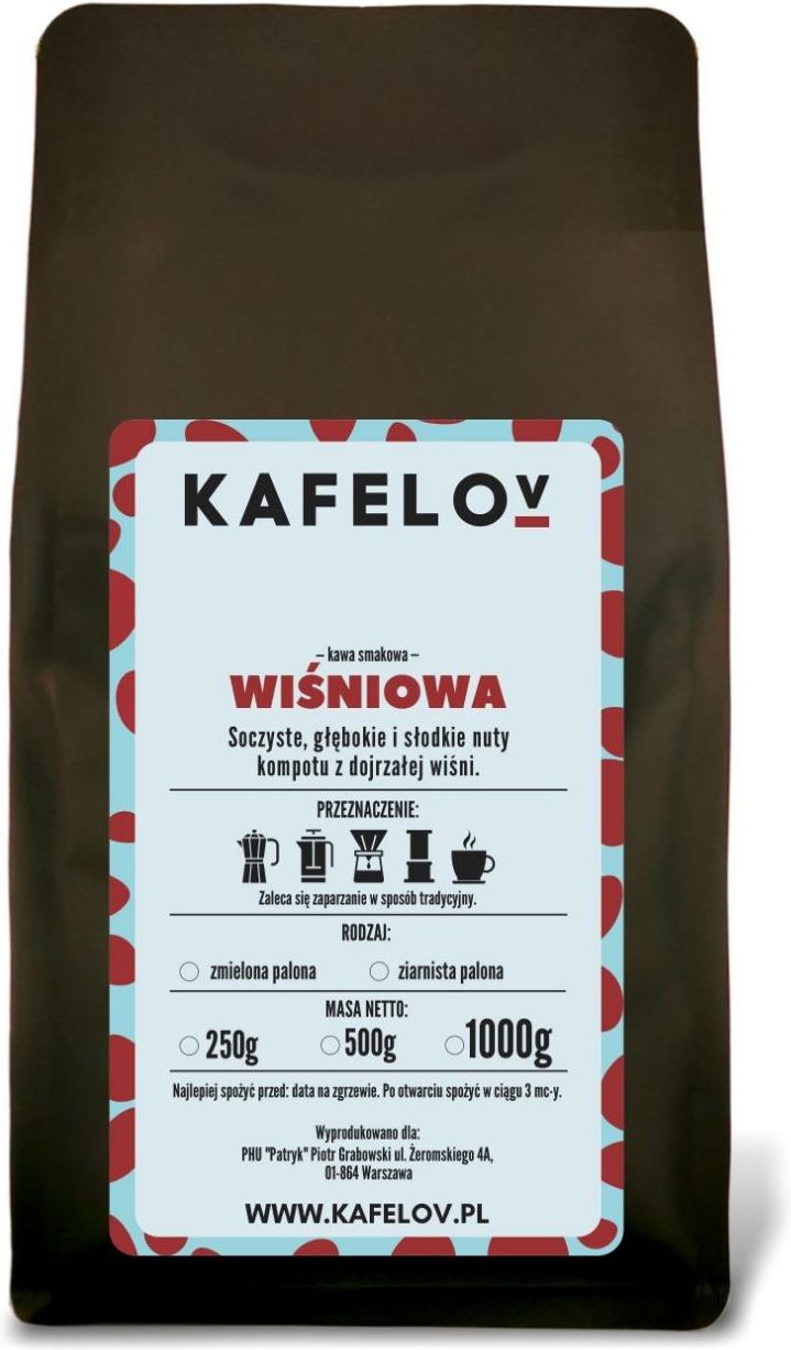 Kawa Kafelov Smakowa Wiśniowa 500G Ziarnista - Ceny i opinie - Ceneo.pl