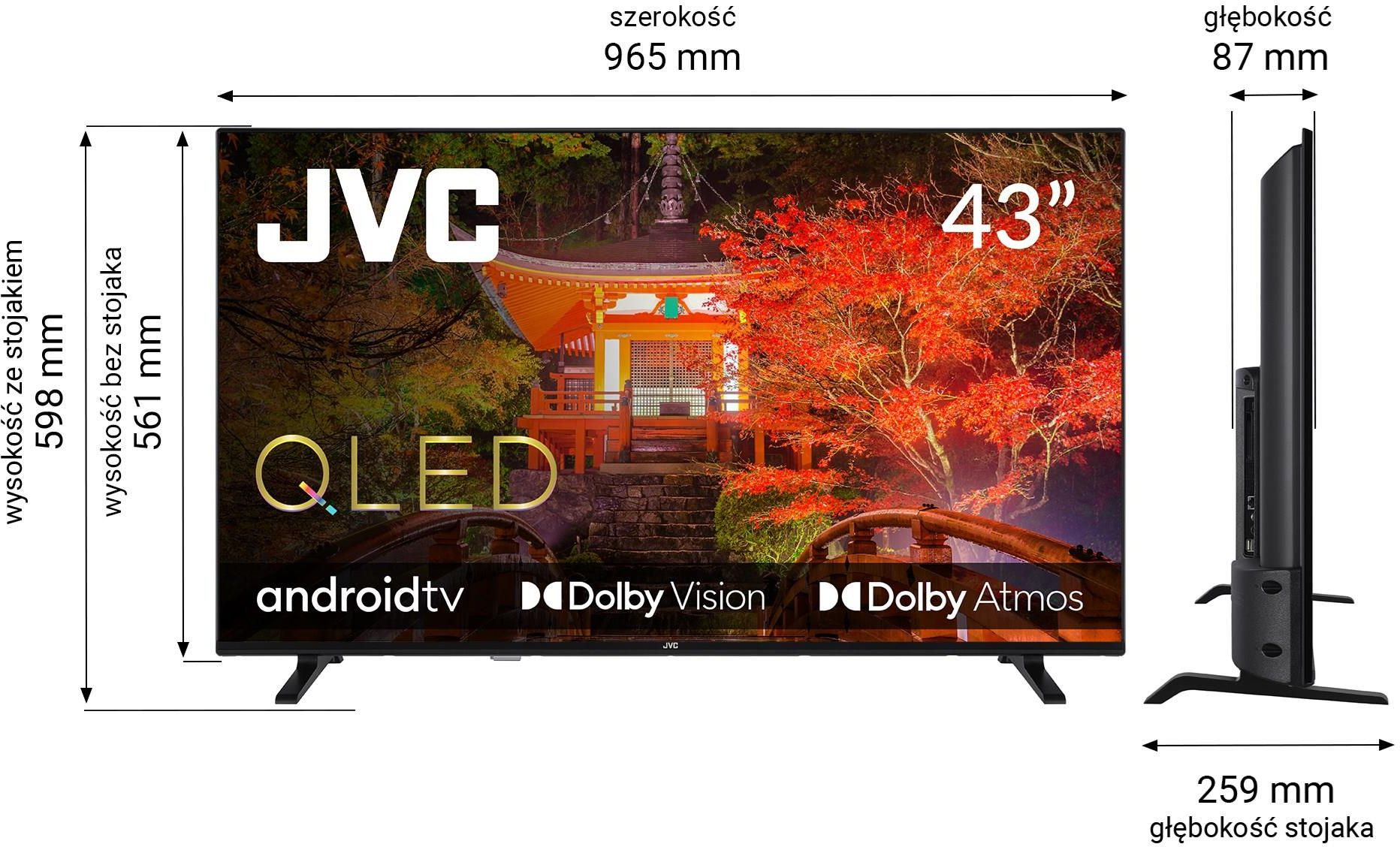 Telewizor QLED JVC LT-43VAQ330P 43 cale 4K UHD 43 cale - Opinie i ceny na Ceneo.pl