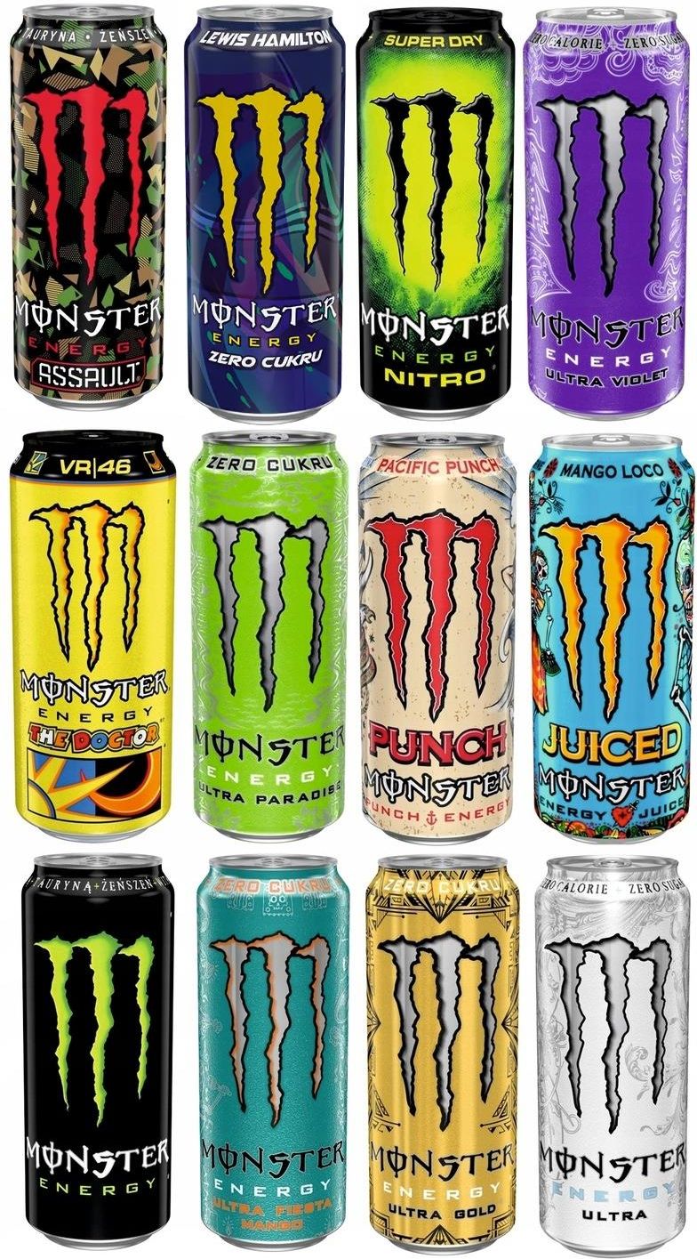 Monster Energy Drink 12 Smaków Mix 500Ml X12 - Ceny i opinie - Ceneo.pl