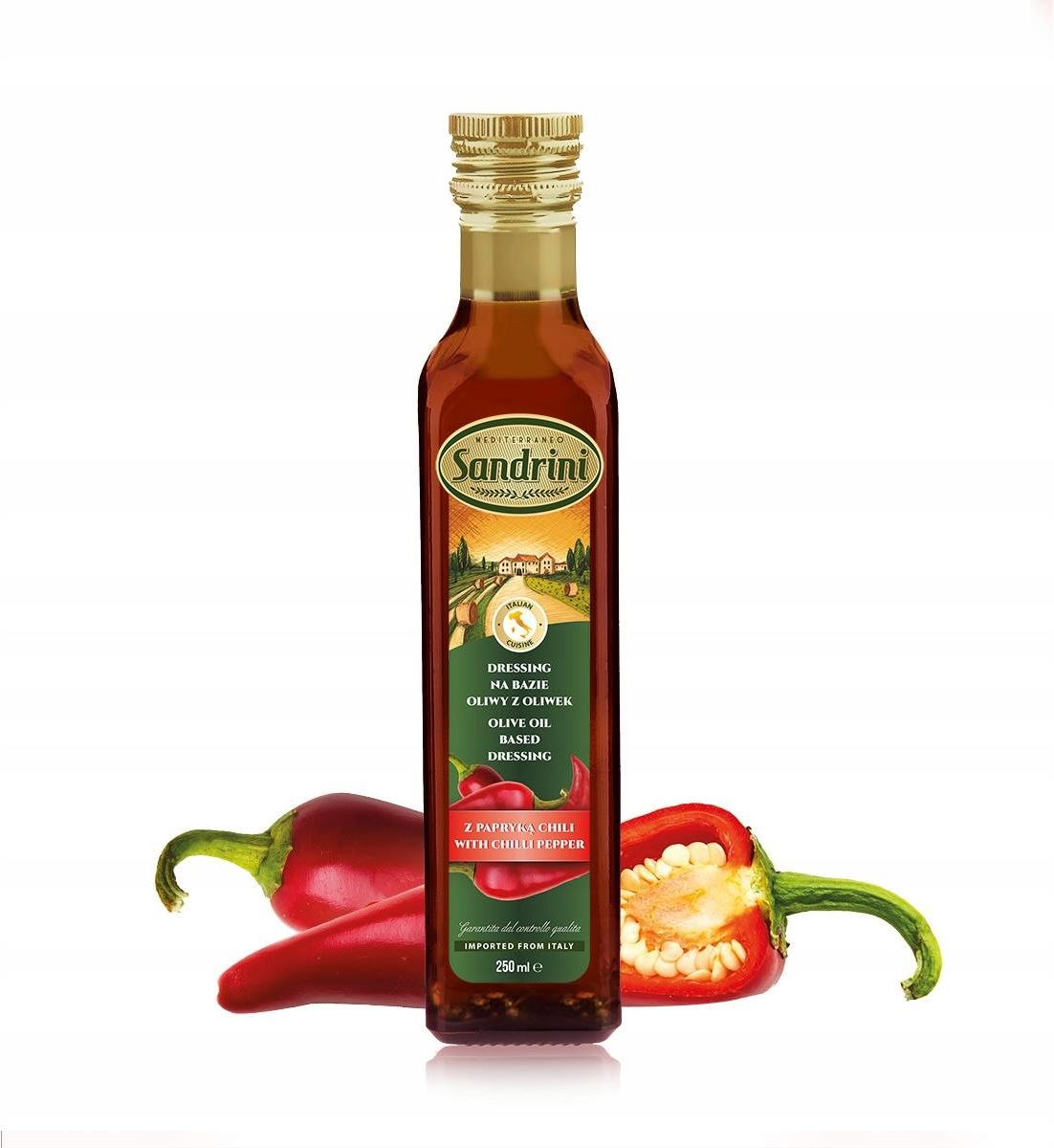 Sandrini Oliwa Z Oliwek Smakowa Ostra Chilli 250Ml - Ceny i opinie ...