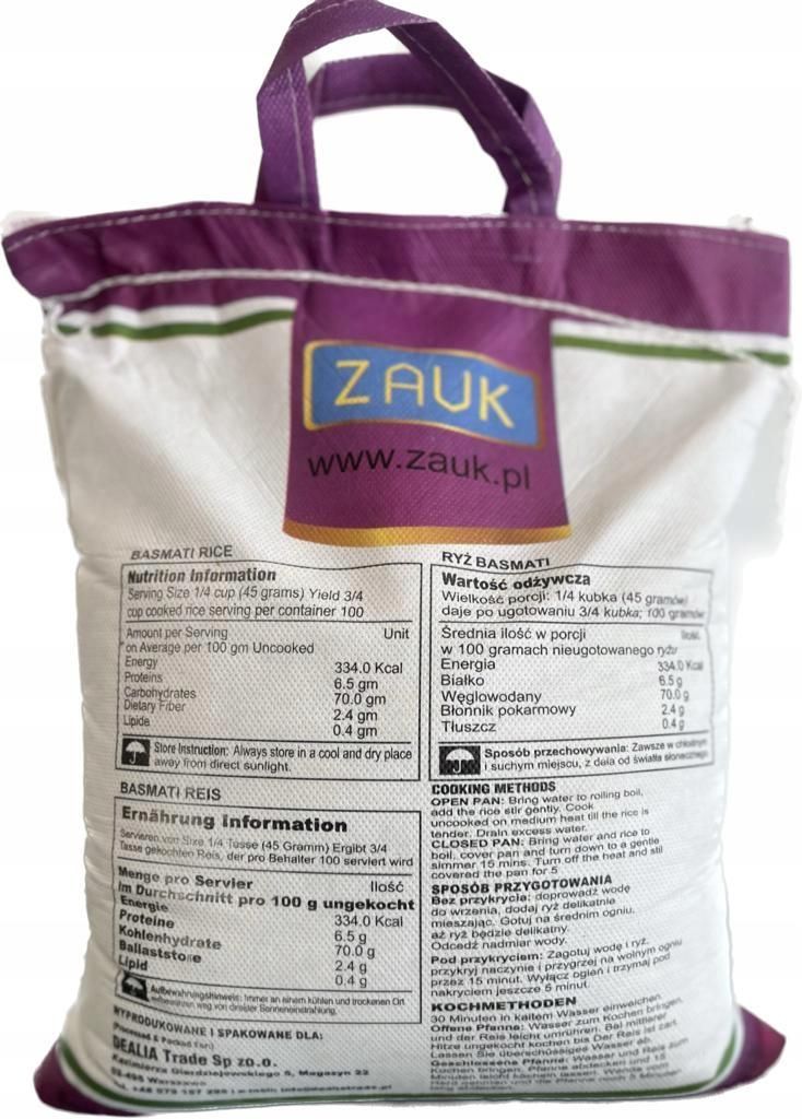 Other Zauk Pendżabski Ryż Basmati 5Kg - Ceny i opinie - Ceneo.pl