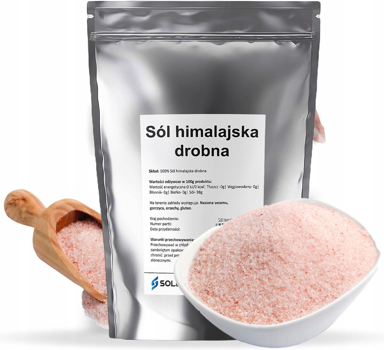 Solup Sól Himalajska Drobna Różowa 100% Naturalna 3Kg - Ceny i opinie ...