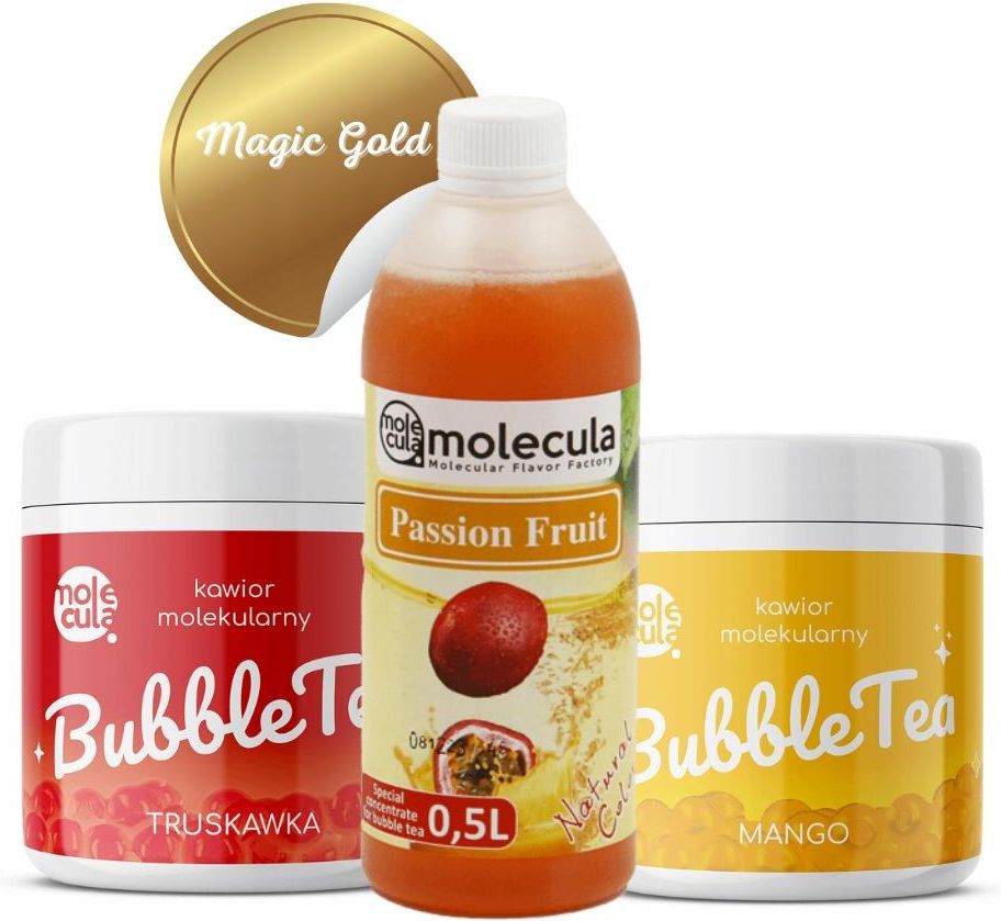 Boboq Bubble Tea Magic Gold set: truskawka mango +syrop - Ceny i opinie ...