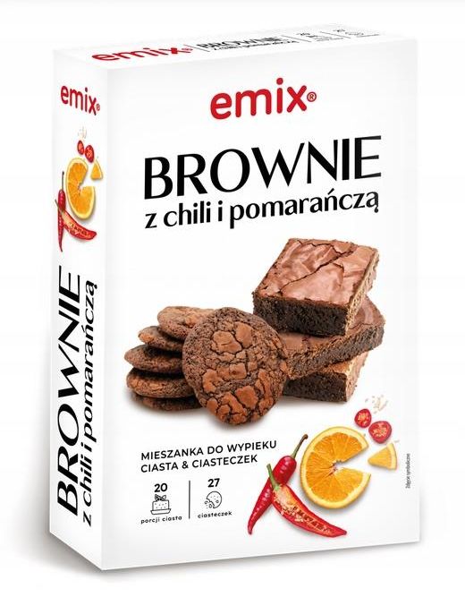 Emix Brownie z chili i pomarańczą 500g - Ceny i opinie - Ceneo.pl
