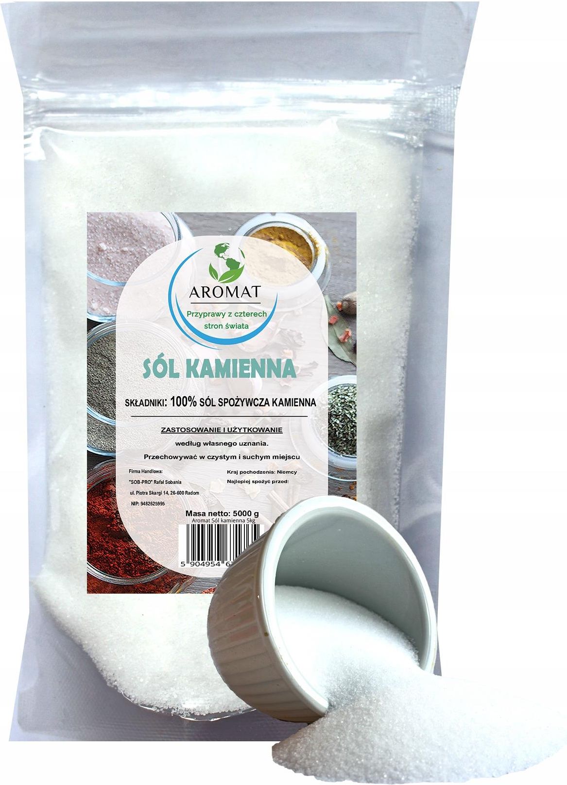 Aromat Sól Kamienna 5Kg Jakość Kłodawska 5000G - Ceny i opinie - Ceneo.pl