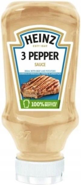 Heinz 1X 220Ml 3 Pepper Sauce Sos - Ceny i opinie - Ceneo.pl