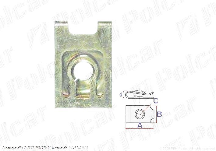 Blaszka Montażowa Volkswagen Golf Ii (19E/1G), 83-92 (N10433701 ...