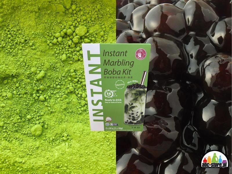 Instant Zestaw do Bubble Tea Herbata Mleczna Boba Smak Matcha O's ...