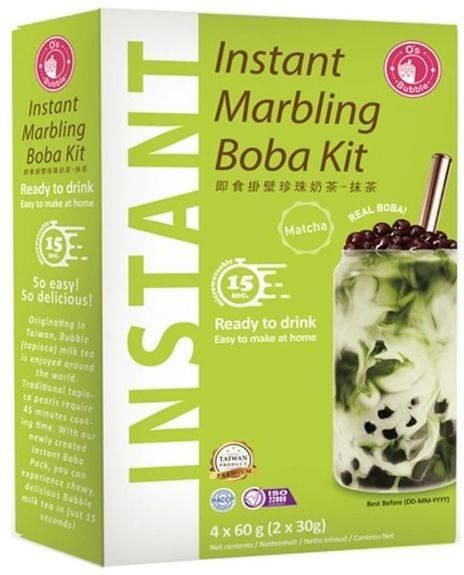 Instant Zestaw do Bubble Tea Herbata Mleczna Boba Smak Matcha O's ...