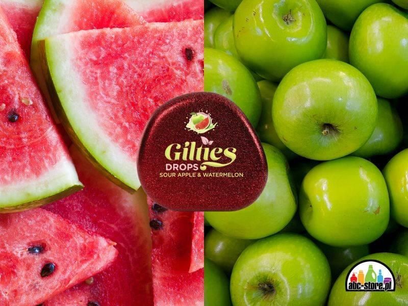Dropsy Twarde Cukierki Landrynki Kwaśne Jabłko Arbuz w Puszce Gilties ...