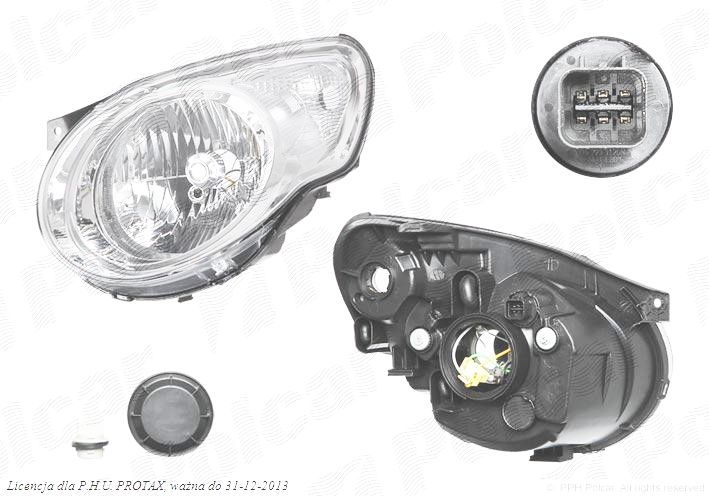 Lampa przednia Reflektor Główny Kia Picanto, 02.2008-06.2011 ...