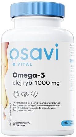 Olivit Osavi Omega-3 Olej Rybi 1000Mg 60Kaps - Opinie i ceny na Ceneo.pl