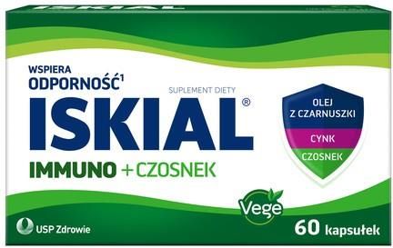 Usp Zdrowie Iskial Immuno + Czosnek 60Kaps - Opinie i ceny na Ceneo.pl