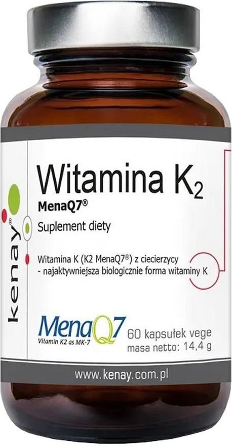 Preparat medycyny naturalnej Kenay Witamina K2 Mena Q7 60Kaps - Opinie ...