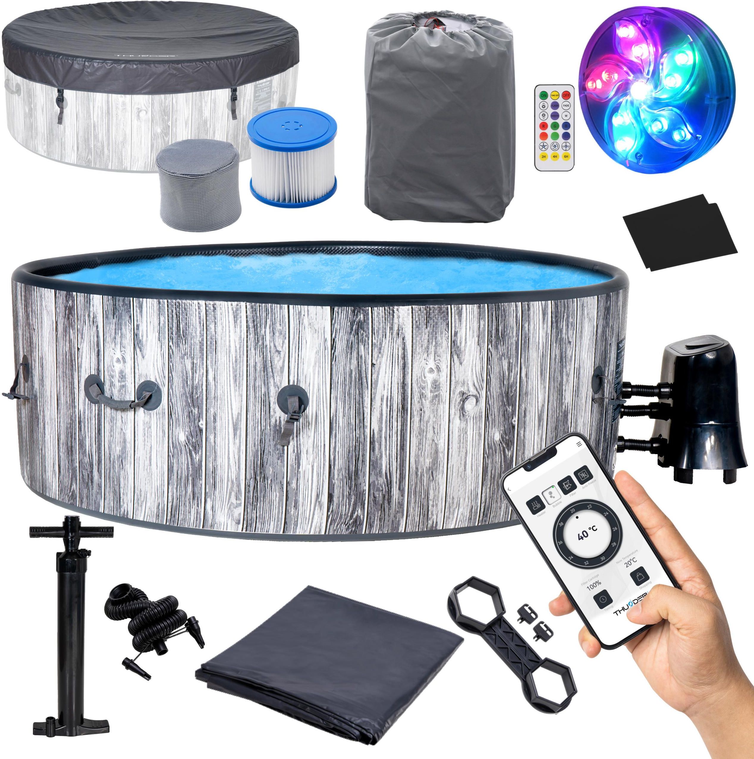 Basen z hydromasażem 6-osobowy jacuzzi THUNDER VILLAGE - Ceny i opinie ...