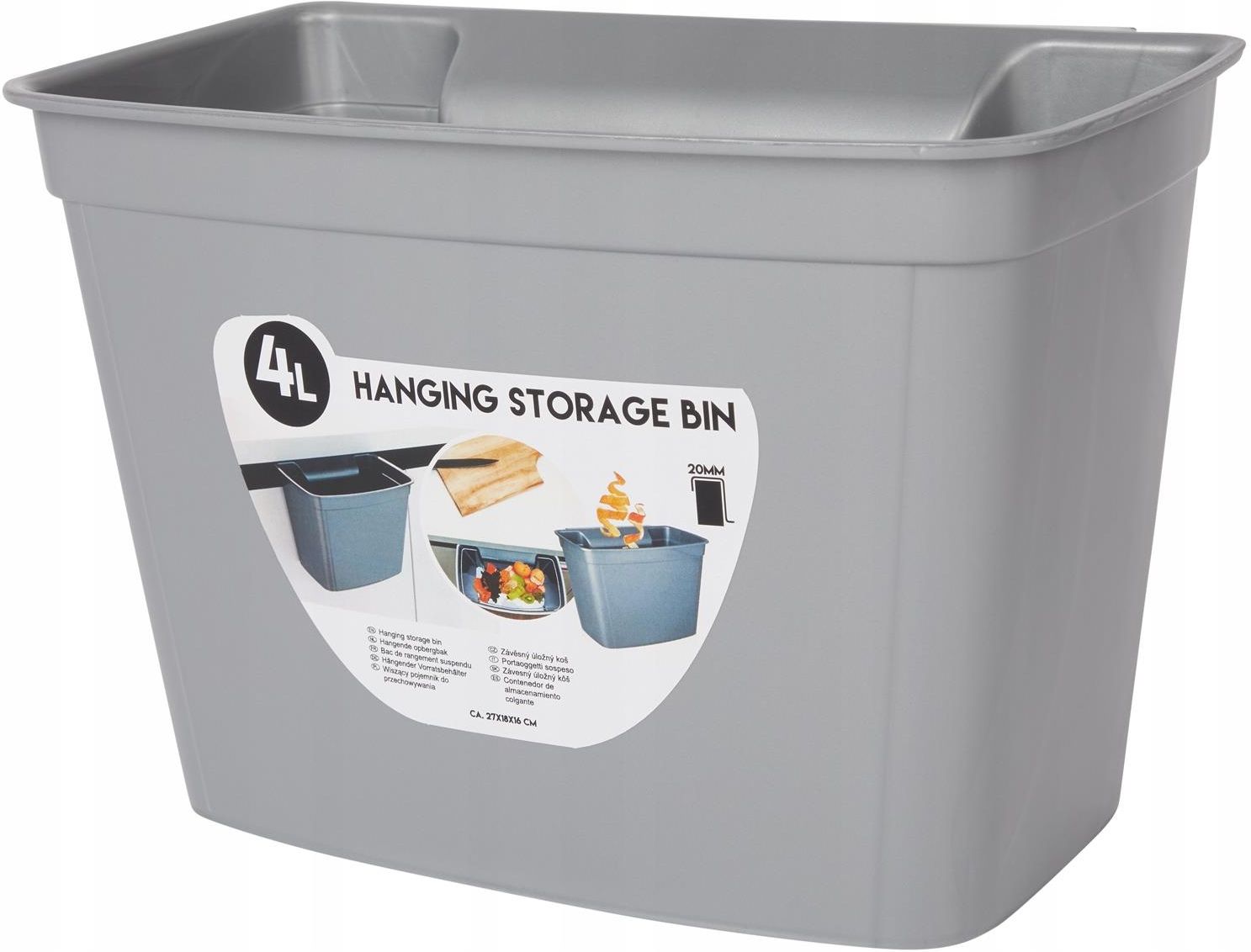 Topeq Kosz Na Śmieci Obierki Wiszący Szafkę Drzwi 948 (3005885 ...