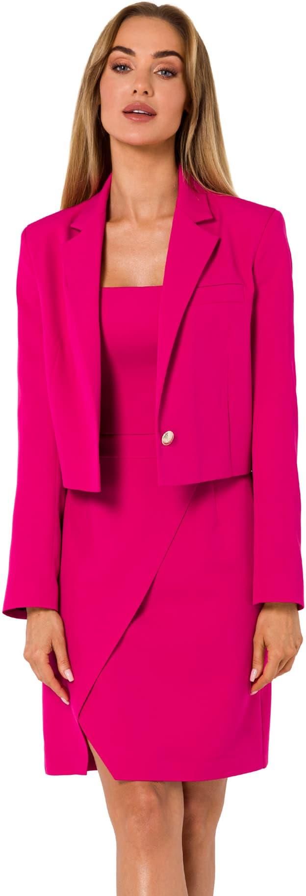 M745 Krótka marynarka - fuksja (kolor fuksja, rozmiar L) - Ceny i ...