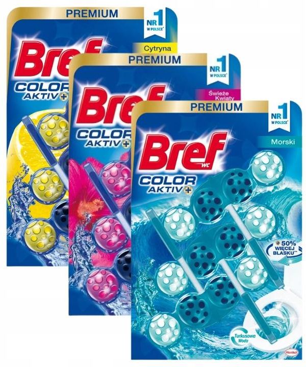 Bref Color Activ Zawieszka Do Wc 50G X9 - Opinie i atrakcyjne ceny na ...