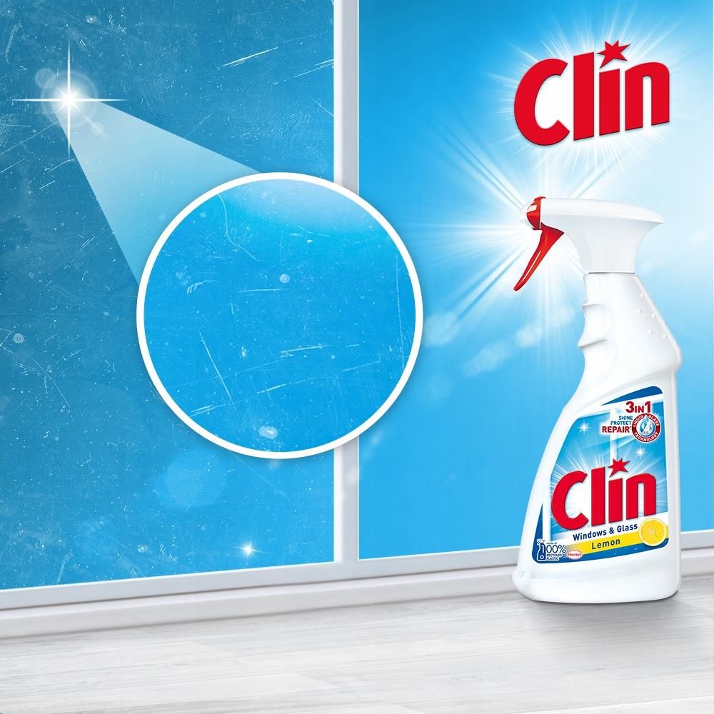 Clin Płyn Do Mycia Szyb Lemon 500Ml 3X Zapas - Ceny i opinie - Ceneo.pl