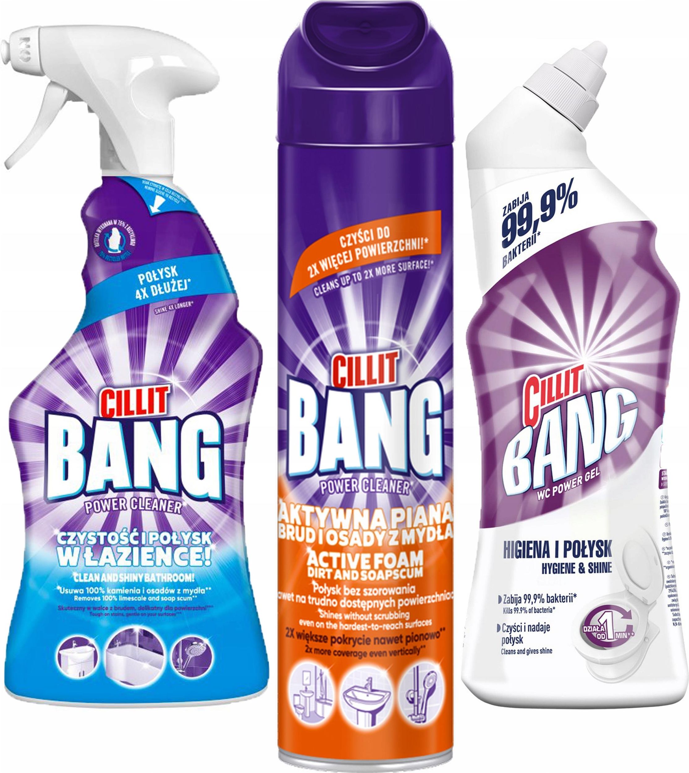 Cillit Bang Zestaw Czyszczący Do Łazienki - Opinie i atrakcyjne ceny na ...