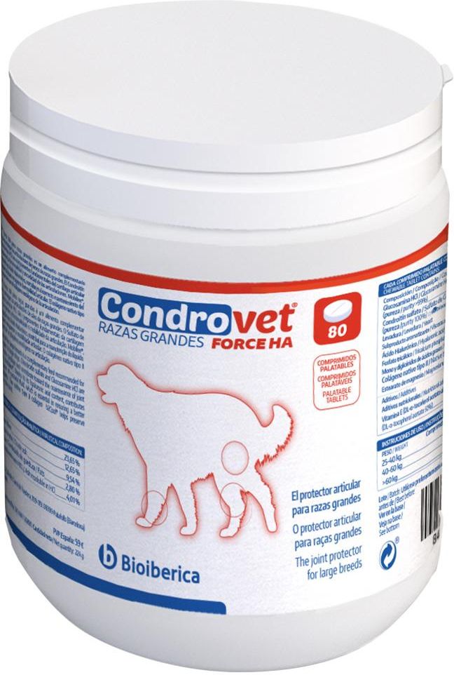 Condrovet Force Ha Chondroprotektor Dla Dużych Psów 2x80tabl. Zestaw ...