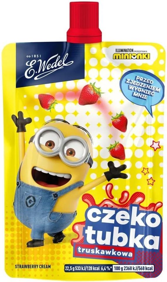 E. Wedel Czekotubka Krem Truskawkowy 45g - Ceny i opinie - Ceneo.pl