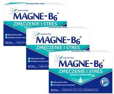 Magne-B6 Zmęczenie i stres, 3 x 30 tabl. - Opinie i ceny na Ceneo.pl