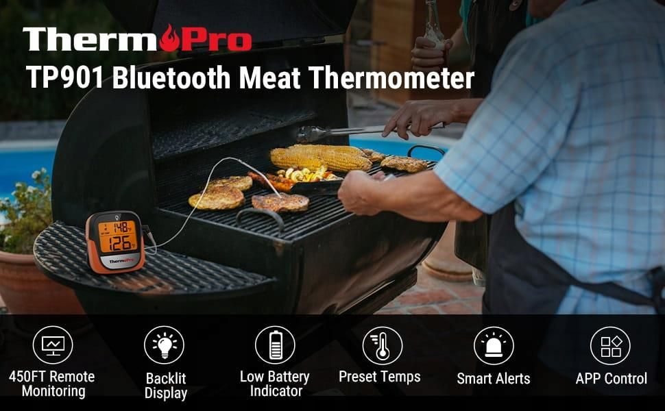 Thermopro Termometr Kuchenny Sonda Tp901 Bluetooth - Ceny i opinie ...