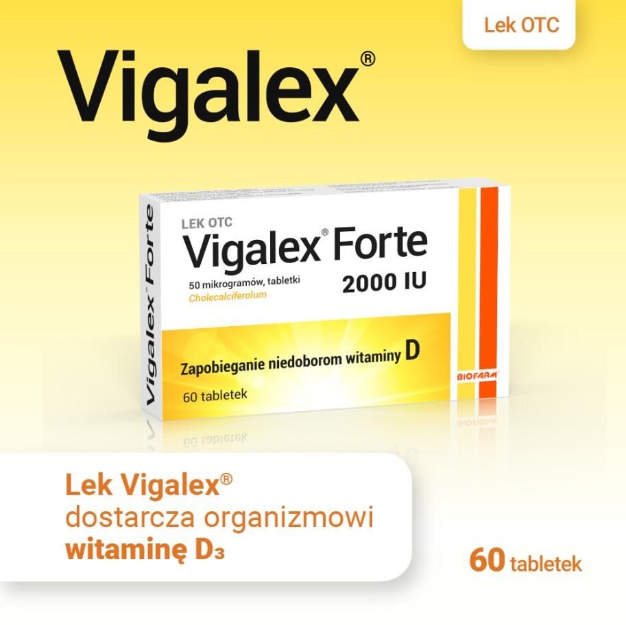 Vigalex Forte 2000 IU 2 x 60 tabl. - Opinie i ceny na Ceneo.pl