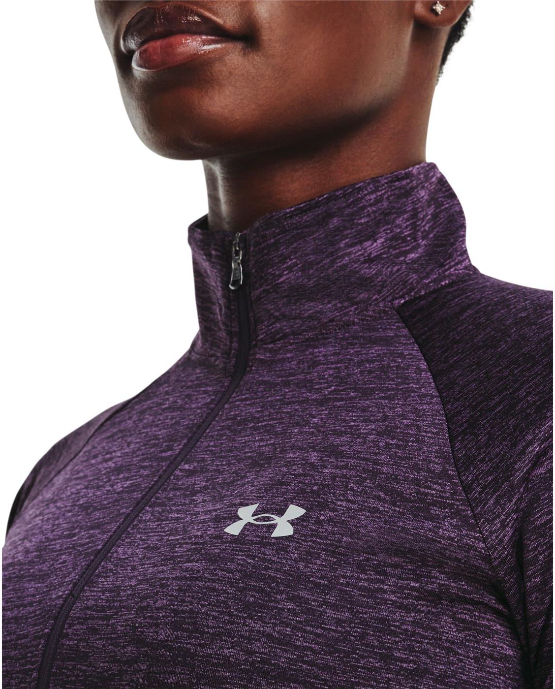 Damska Bluza Under Armour Tech 1/2 Zip Twist 1320128-541 – Fioletowy ...