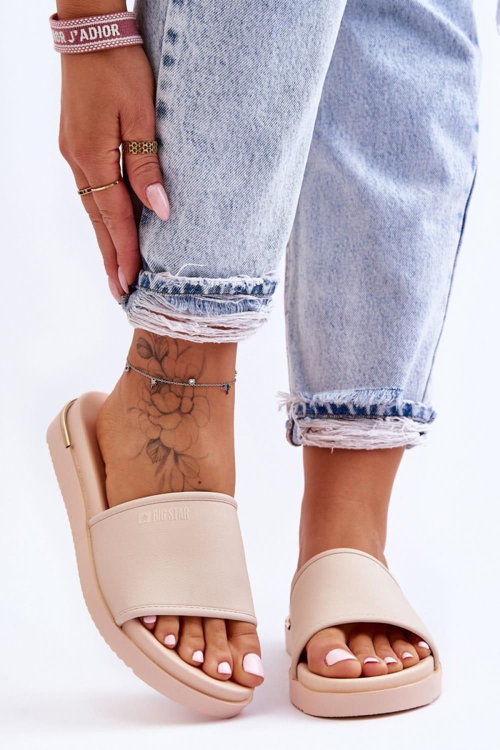 Sandał Klapki Model Big Star LL274933 Beige - Step in style - Ceny i opinie - Ceneo.pl