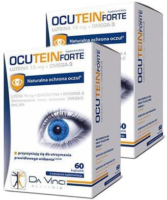 Ocutein Forte Luteina 15mg + Omega-3, 2 x 60 kapsułek - Opinie i ceny ...